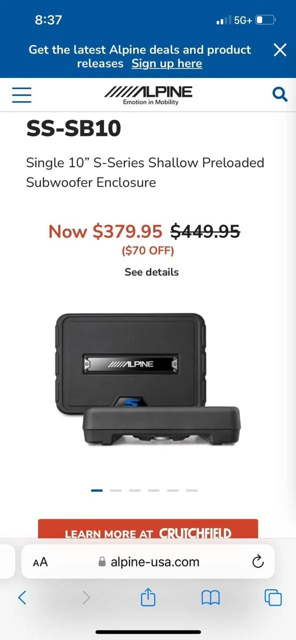 Anyone installed this loaded sub enclosure behind the back seat of the ...