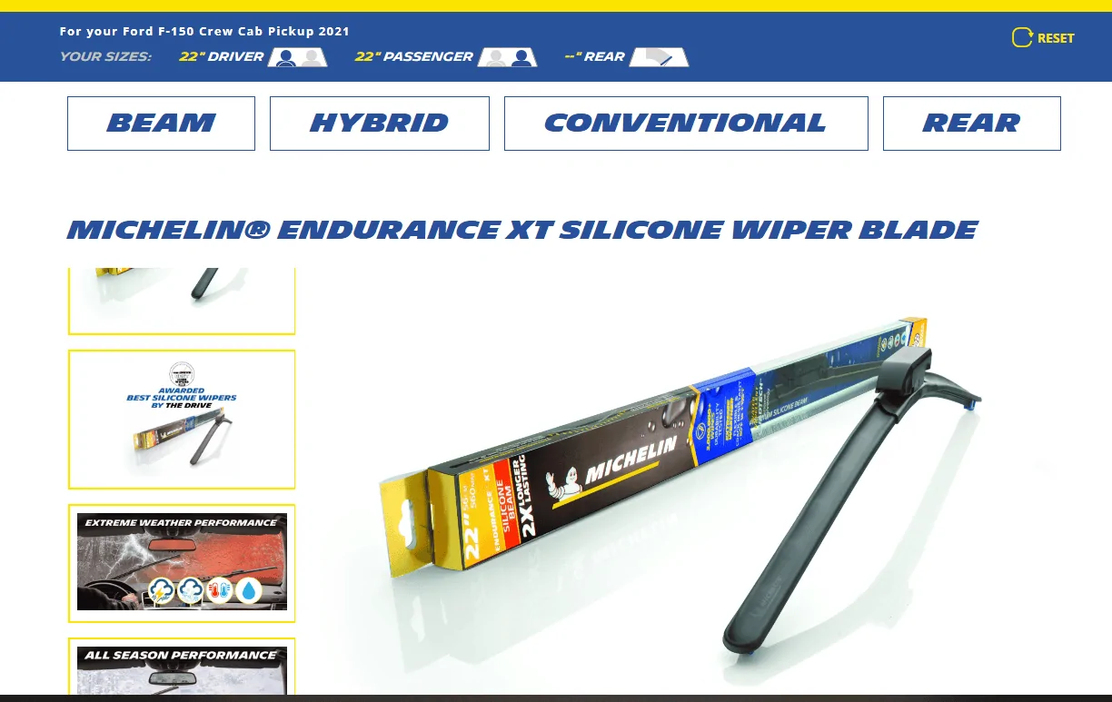 2021 F150 Wiper Blade Size