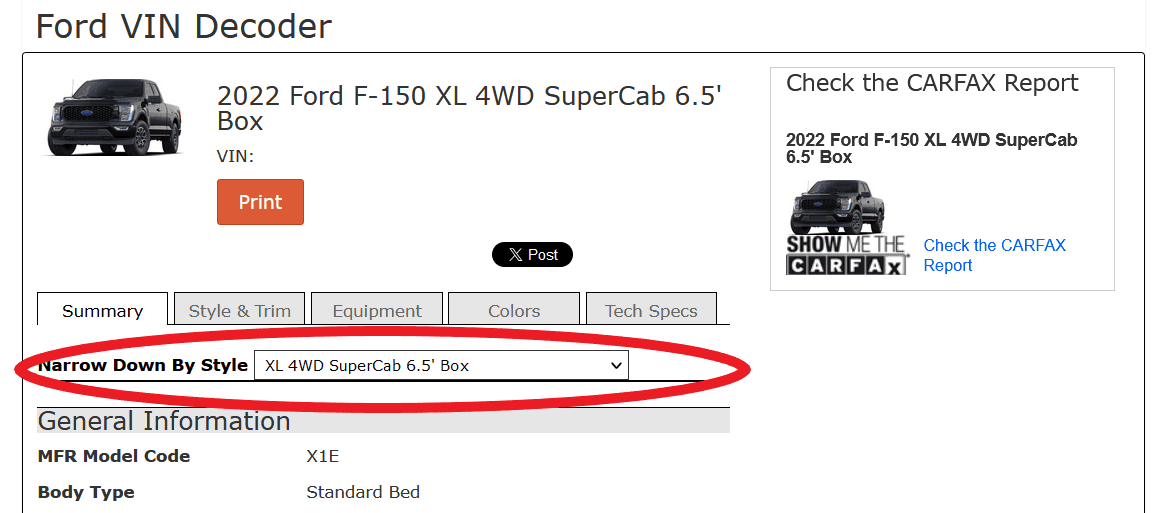 Ford VIN Thread vs. Ford VIN Decoder | F150gen14 -- 2021+ Ford F-150, Tremor, Raptor Forum (14th ...