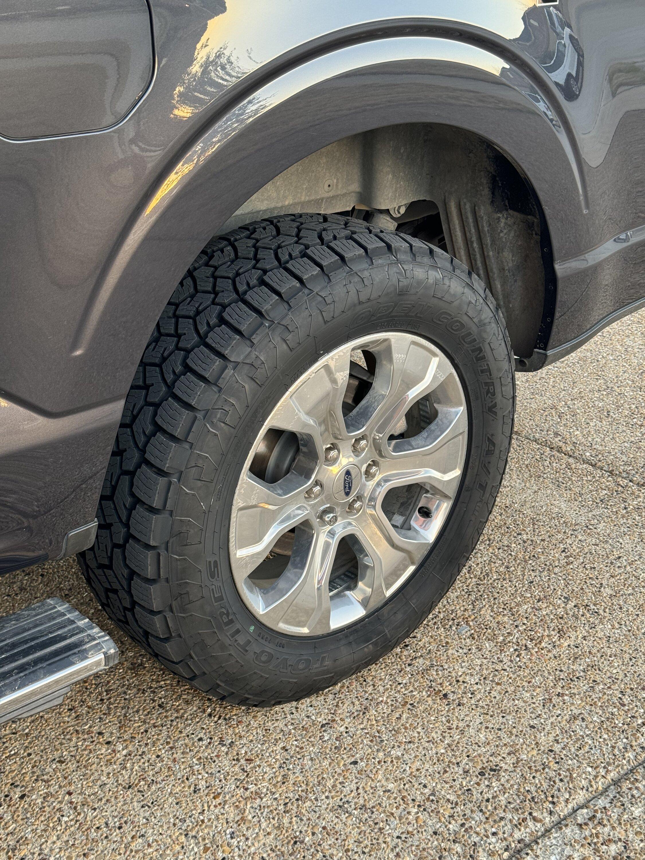 New shoes -Toyo Open Country AT3 275/60/20 SL | F150gen14 -- 2021+ Ford ...