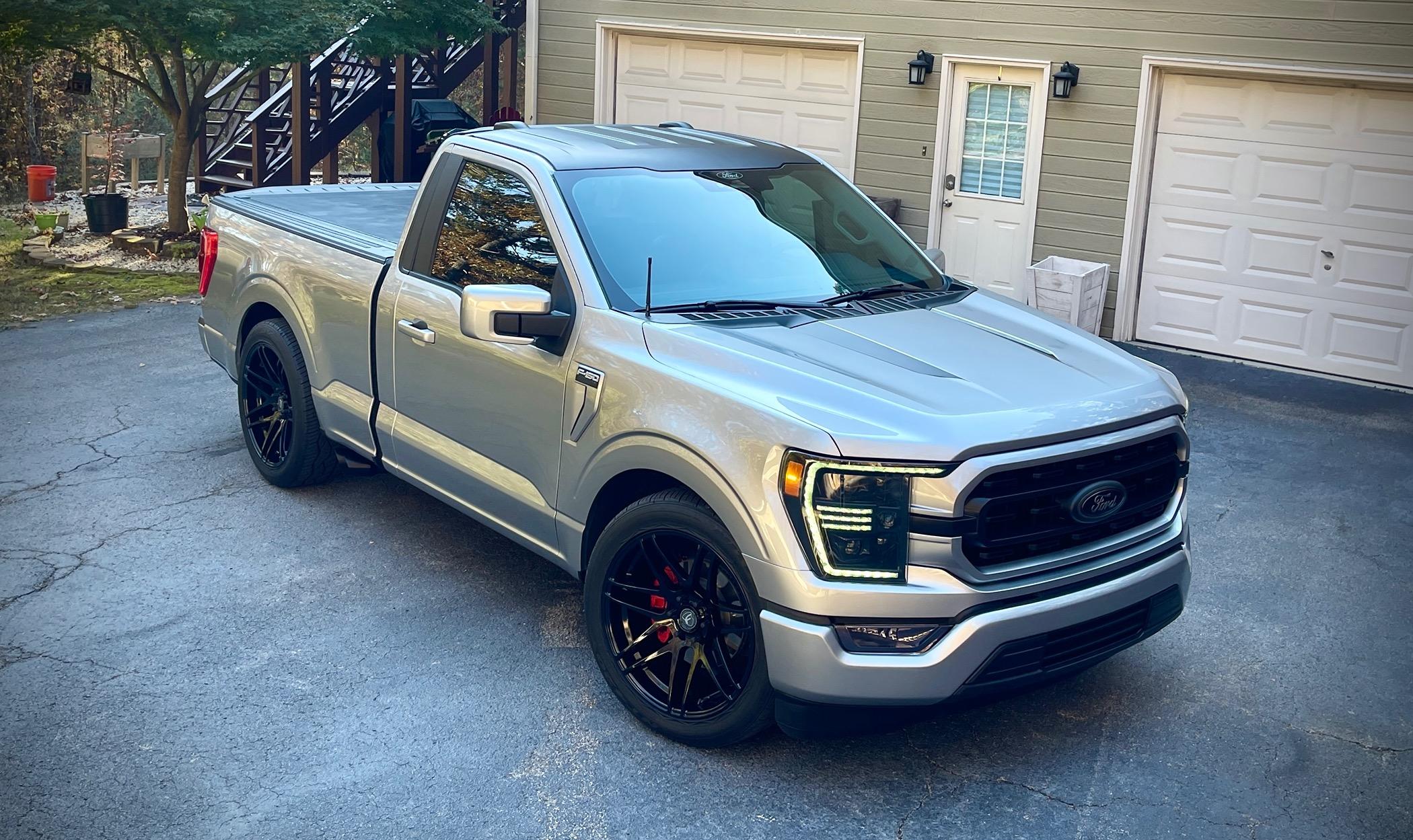 Upgrading 2022 F-150 STX halogen headlights to LED head lights ...