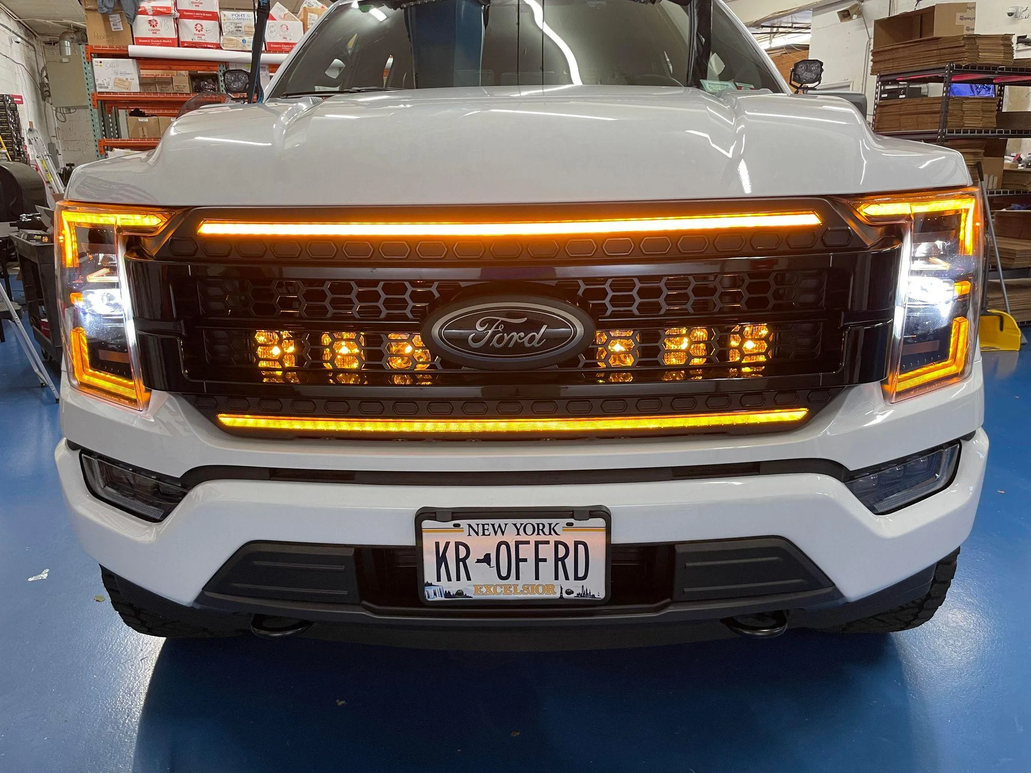 Lights in Active Grille Shutter Area | F150gen14 -- 2021+ Ford F-150 ...