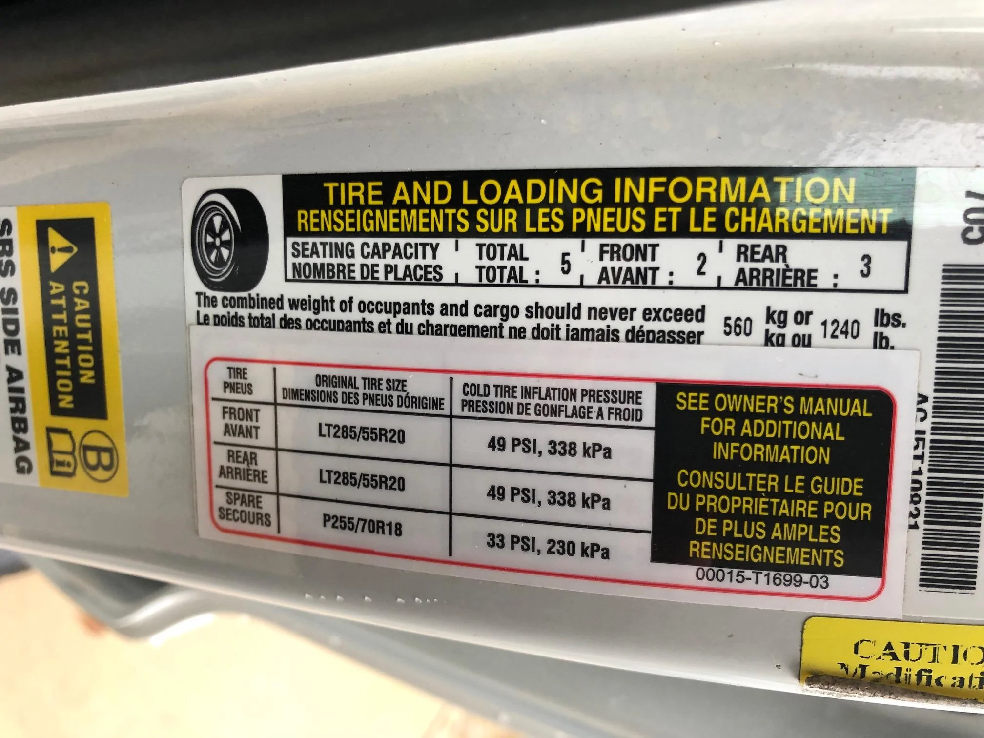 2024 F-150 Platinum Plus payload sticker - 1195 lbs | Page 2 ...