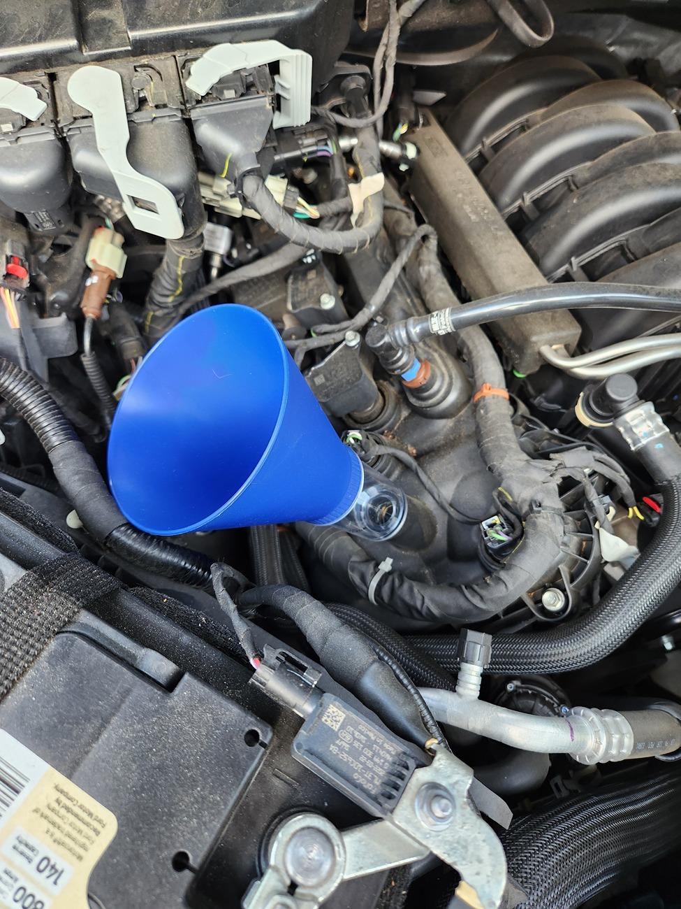 No more spilled oil during an oil change -- Spill-Free Oil Funnel ...