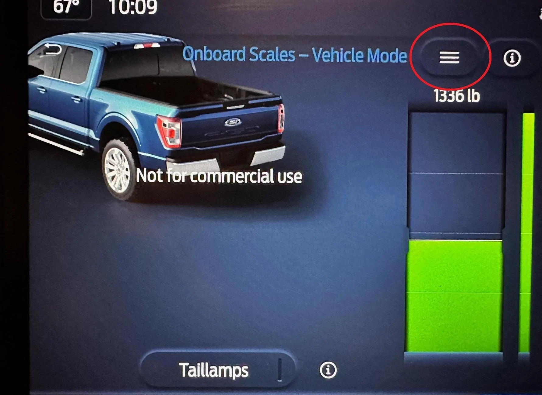 Using Onboard Scales (seeing actual scale numbers) | F150gen14 -- 2021 ...
