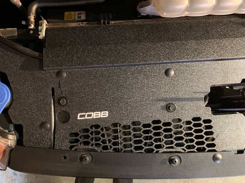 Cobb Tuning Radiator cover installed on 3.5 EcoBoost | F150gen14 ...