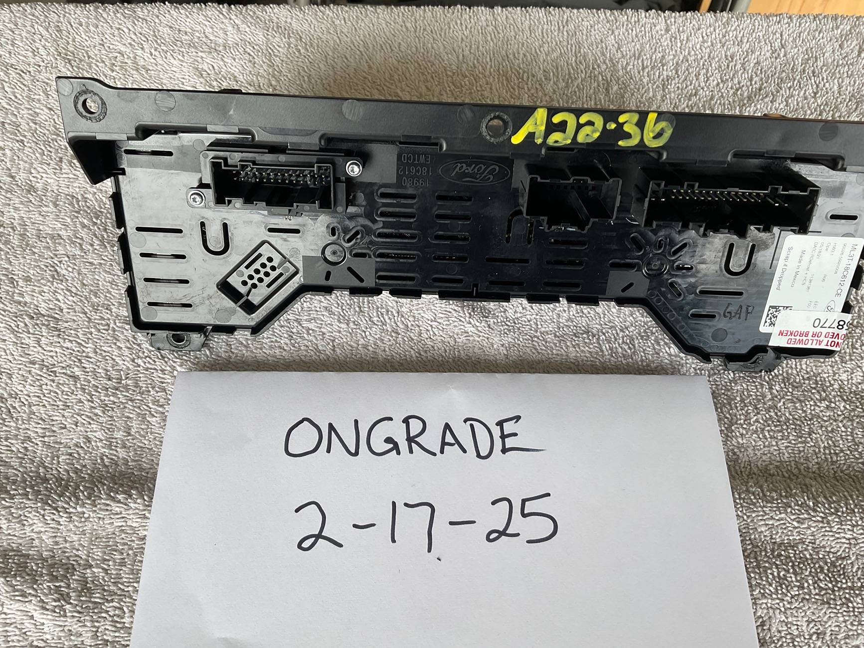 California - HVAC module 21-23 with digital temp displays | F150gen14 ...