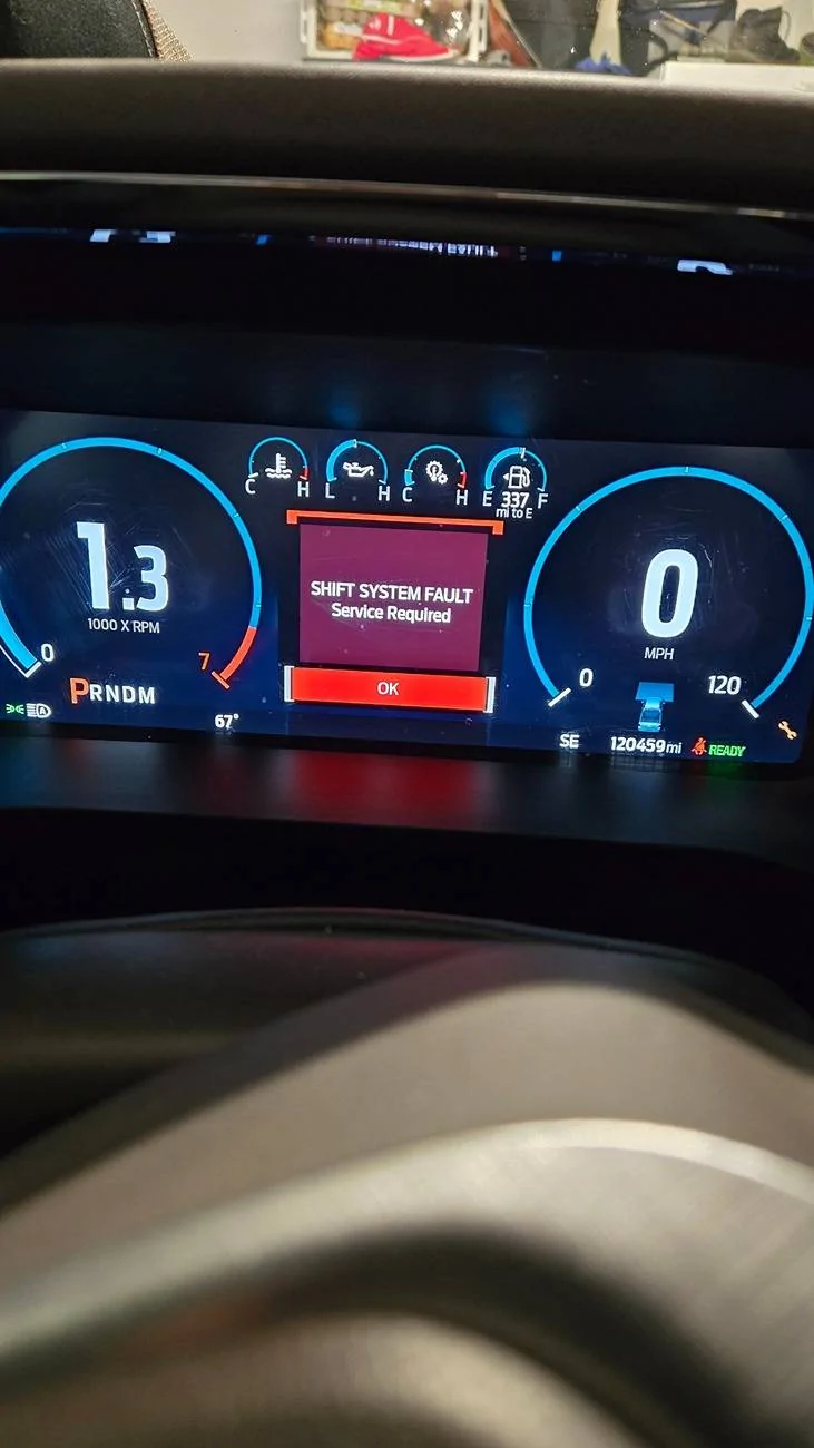 SHIFT SYSTEM FAULT Service Required Warning | F150gen14 -- 2021+ Ford F ...