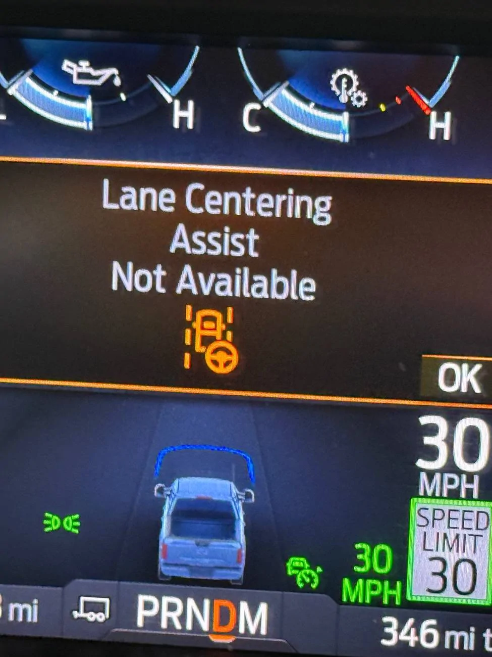 Lane Centering Not Working Well On F150