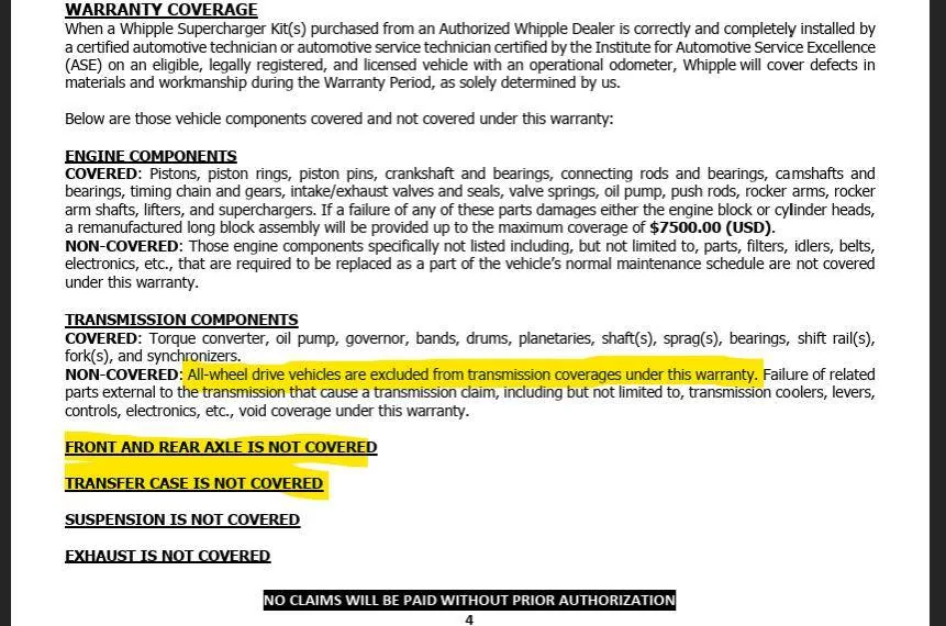 Side exit exhaust voids whipple and FP warranty? | F150gen14 -- 2021 ...