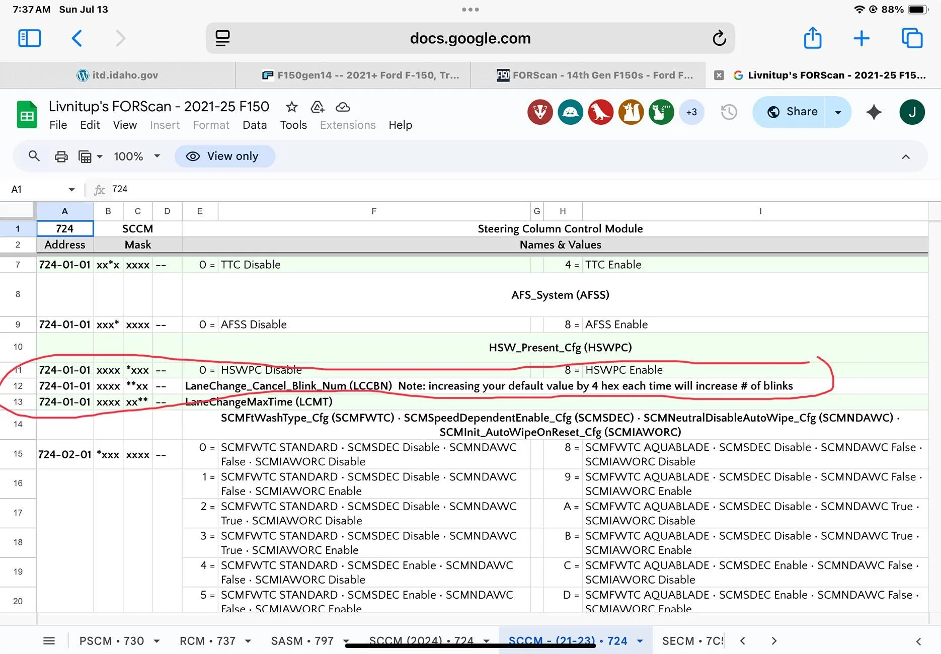 2021+ F-150 FORScan List / Database / Spreadsheet | Page 282 ...