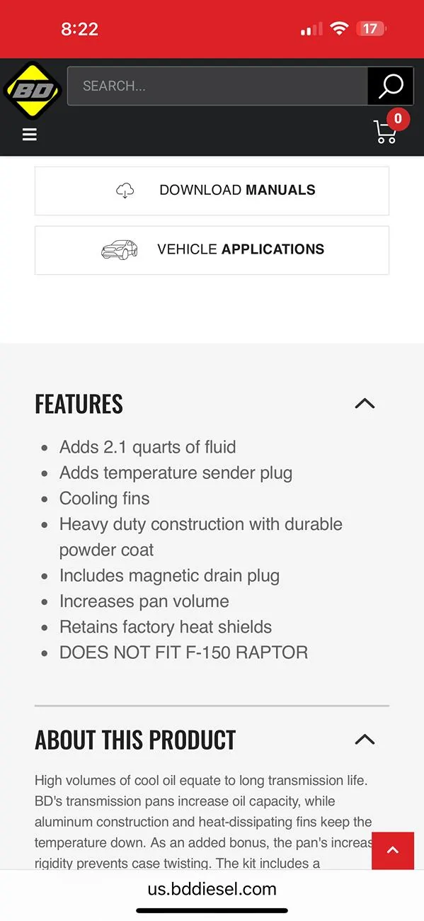 BD Transmission Pan. Kit or pan alone? | F150gen14 -- 2021+ Ford F-150 ...