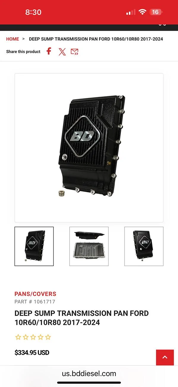 BD Transmission Pan. Kit or pan alone? | F150gen14 -- 2021+ Ford F-150 ...