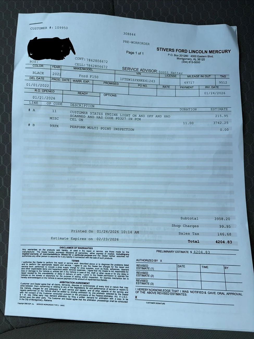 CEL For Knock sensor | F150gen14 -- 2021+ Ford F-150, Tremor, Raptor ...