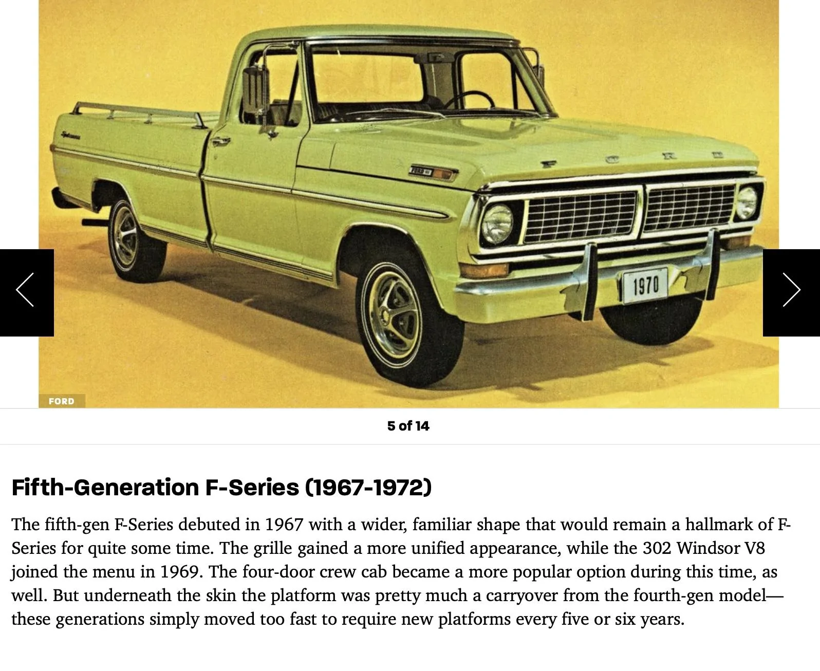 Ford F-Series Trucks: A Quick Visual Guide to All 14 Generations ...