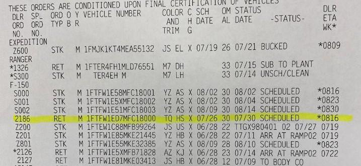 2021+ F-150 Orders Tracking List & Stats [Enter Yours!] | Page 126 ...