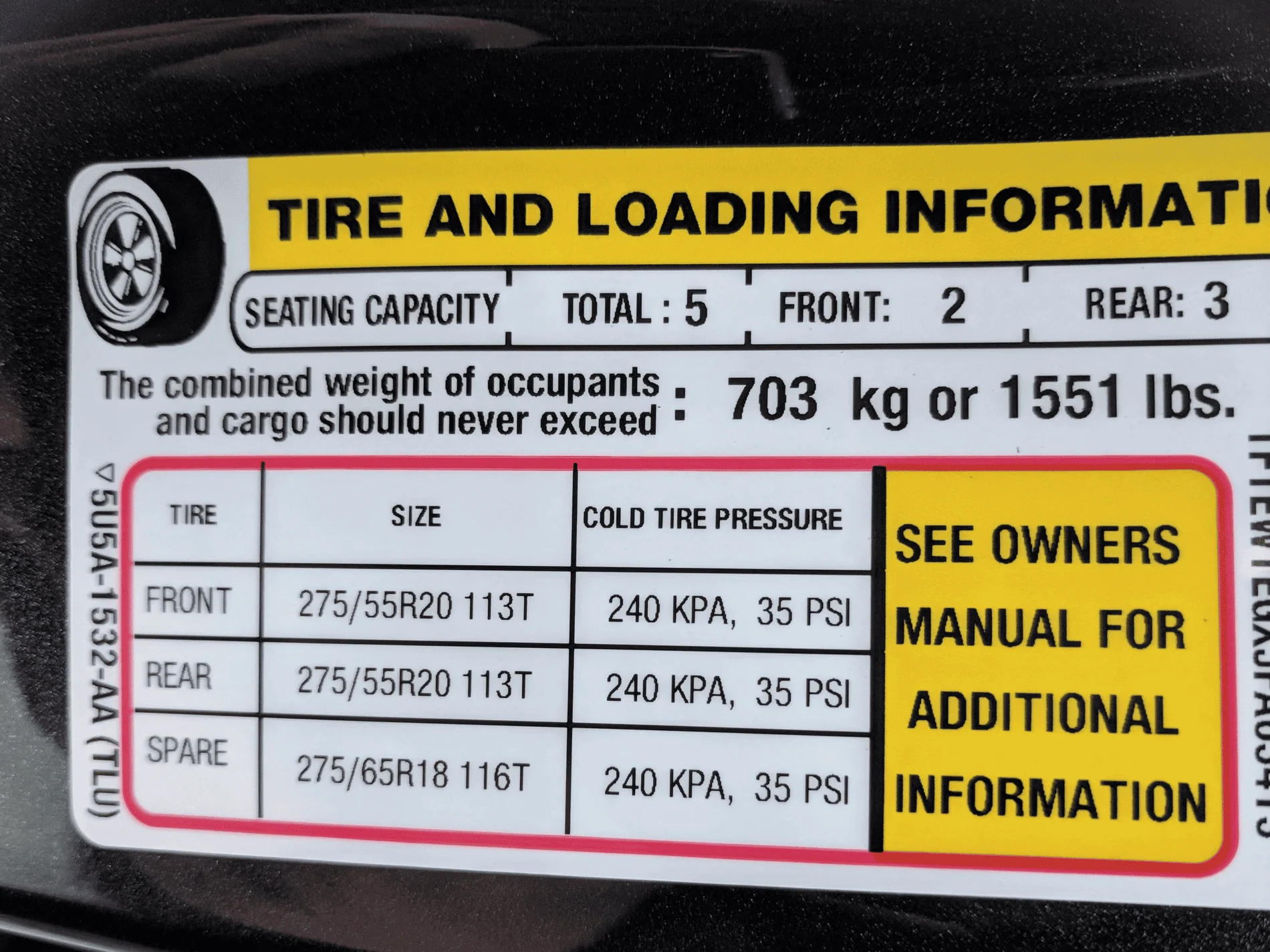 Tremor Towing Stickers (Door Jam Labels) | F150gen14 -- 2021+ Ford F ...