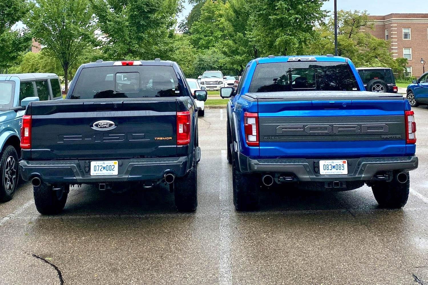 2021 F-150 Tremor vs Raptor side-by-side comparison pics | F150gen14 ...