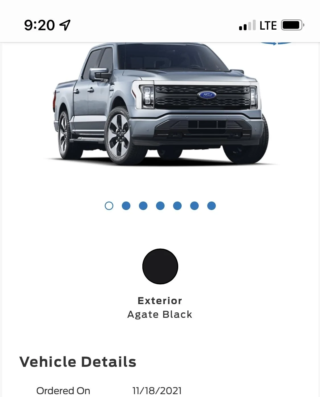 Order Status page is listed Ford F-150 Lightning XLT instead of 3.5L EB ...