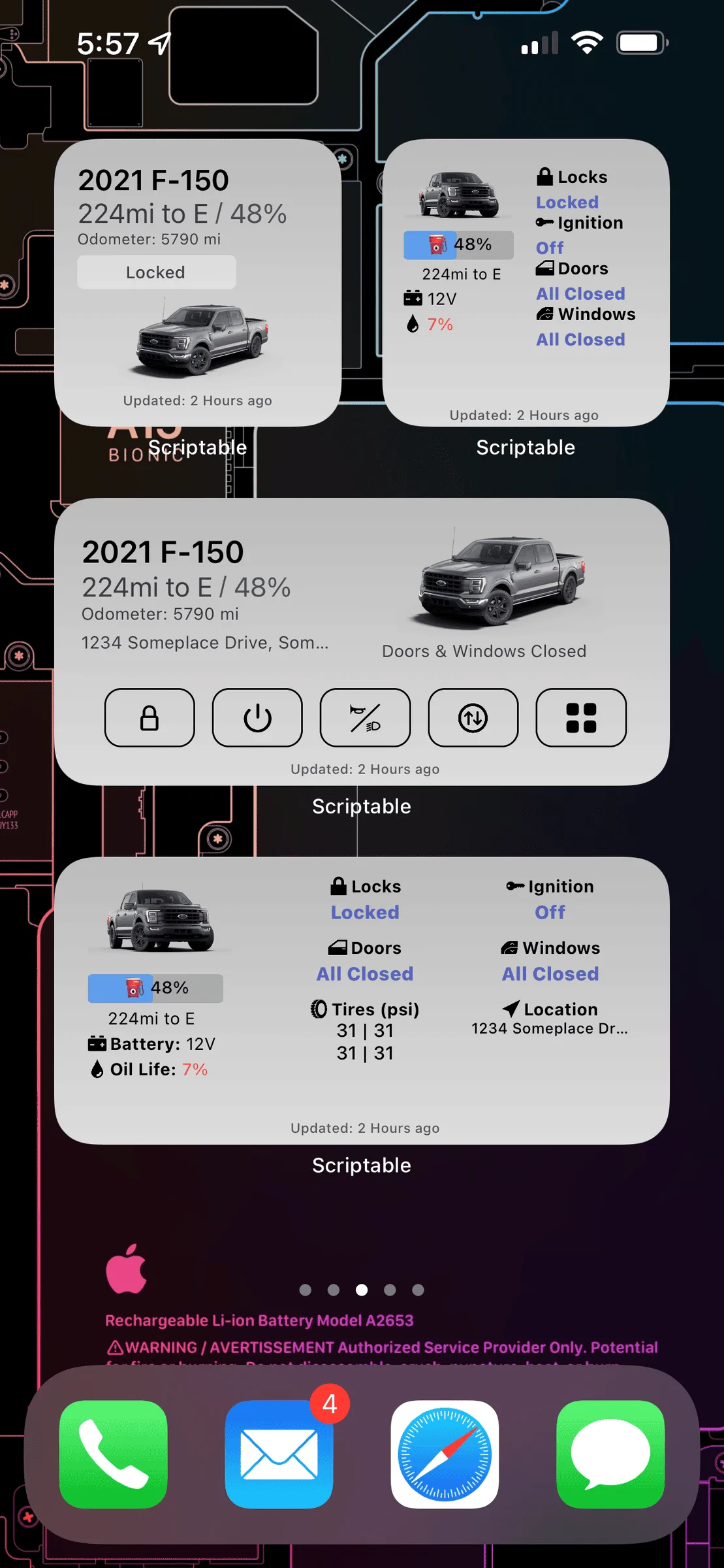 FordPass - Scriptable Widget V2022.XX (iOS, iPad, MacOS) | F150gen14 -- 2021+ Ford F-150, Tremor ...
