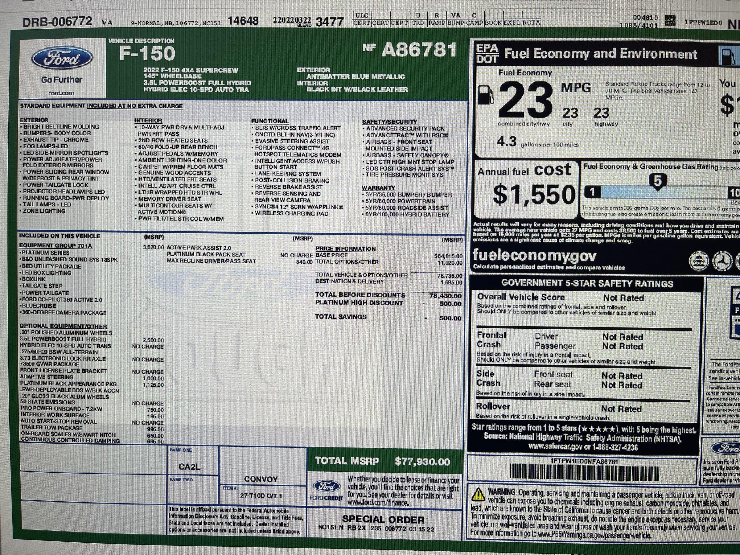 03/21/22 Build Week Group | Page 8 | F150gen14 -- 2021+ Ford F-150 ...