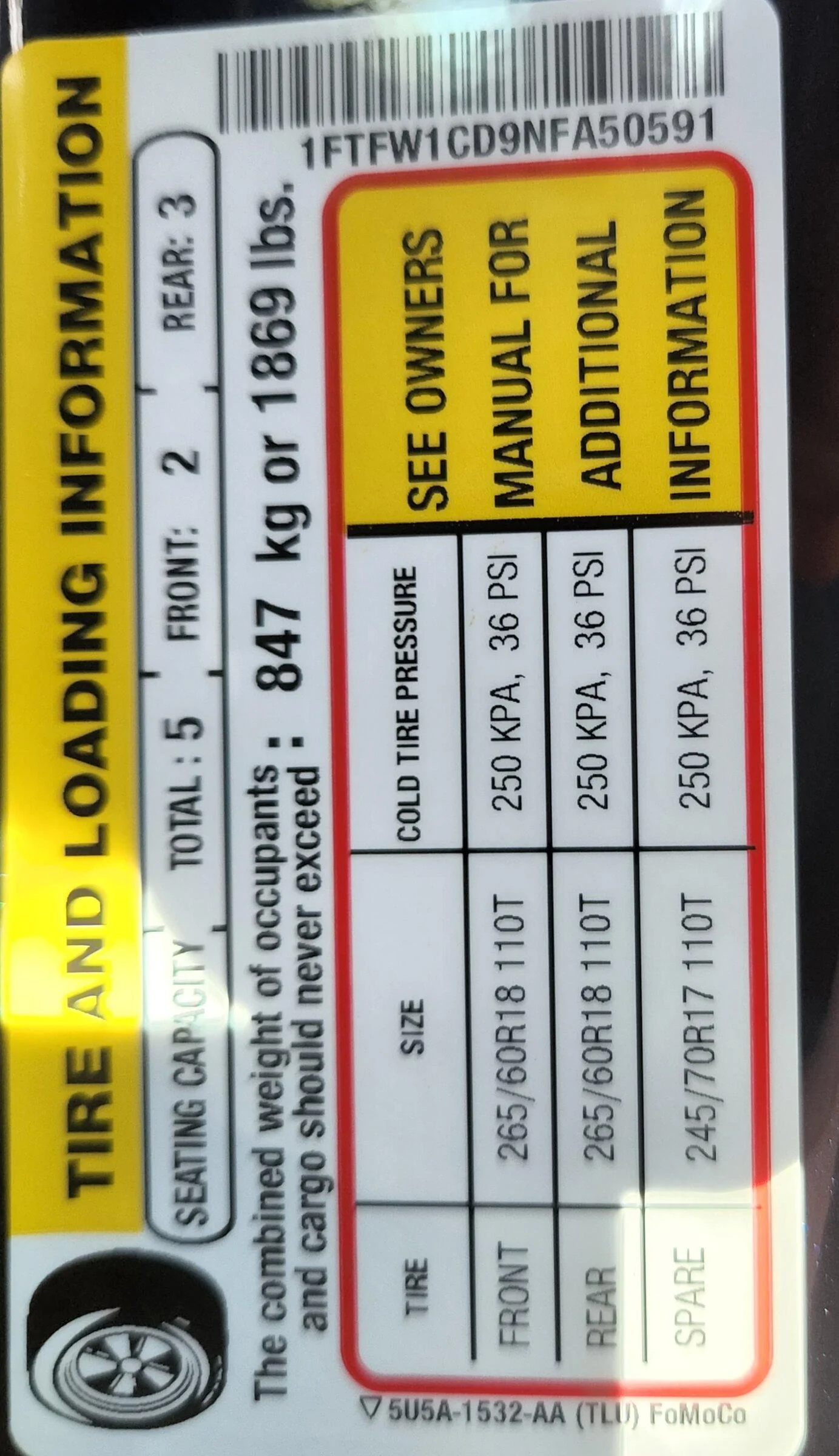 2021 F-150 Payload Stickers | Page 9 | F150gen14 -- 2021+ Ford F-150 ...