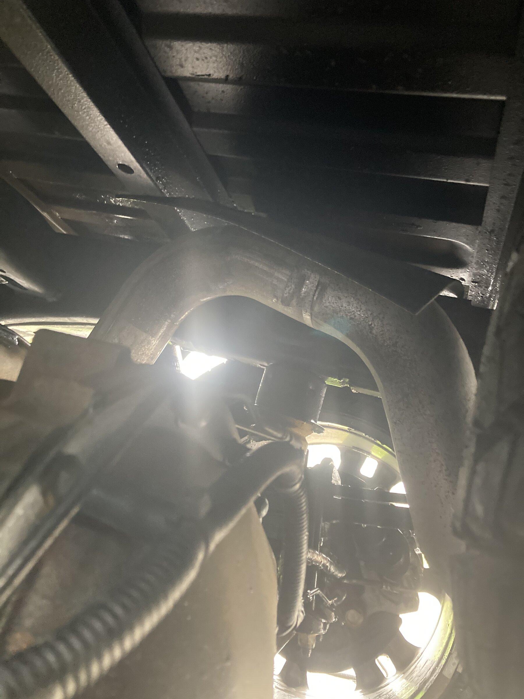 2021 Platinum - Heat shield above muffler coming loose | F150gen14 ...