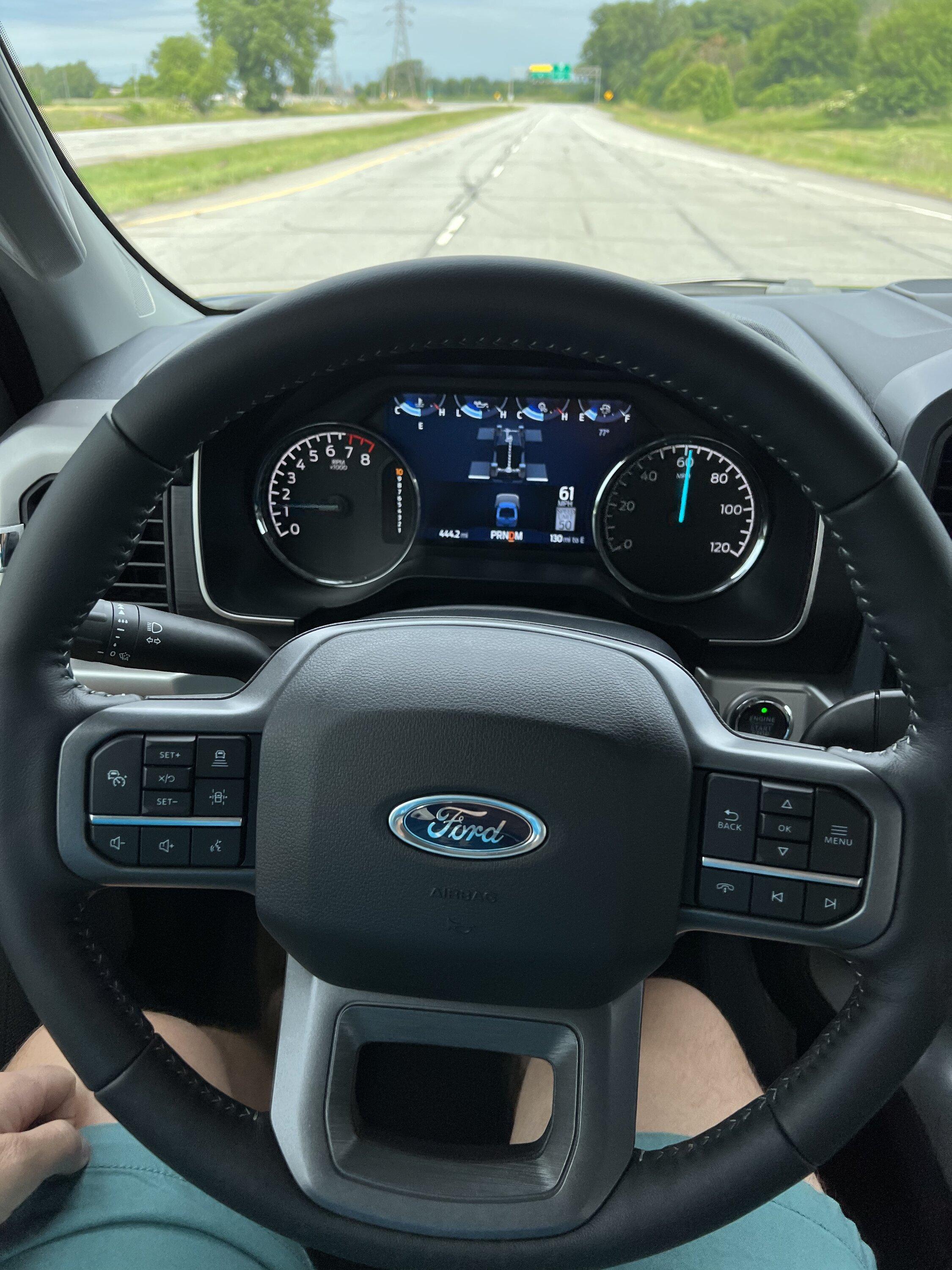 Steering wheel install/alignment off from factory? | F150gen14 -- 2021 ...