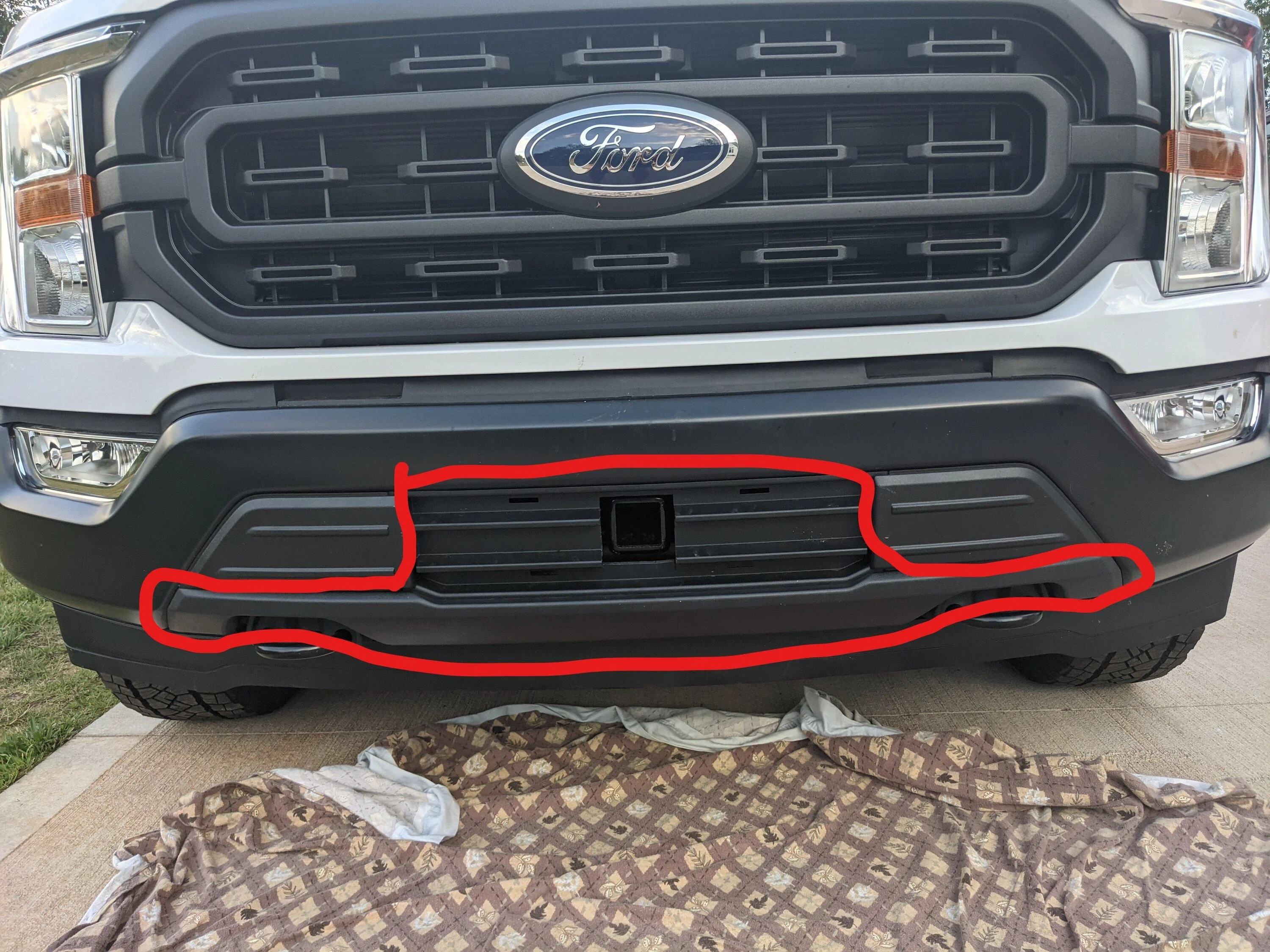 Lower Bumper Center Trim Panel | F150gen14 -- 2021+ Ford F-150, Tremor ...
