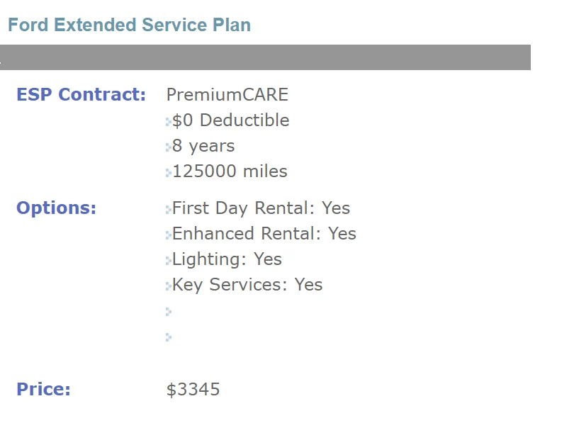 Extended Service Plans ESPs | Page 32 | F150gen14 -- 2021+ Ford F-150 ...