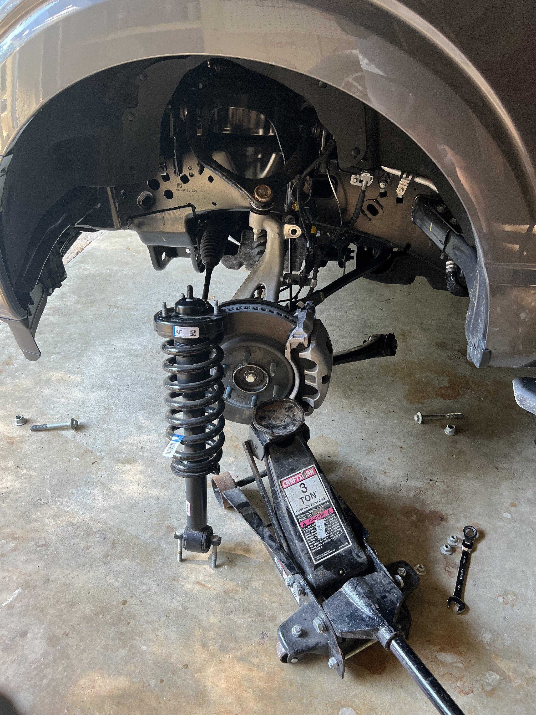 Leveling Powerboost -- access problem to top 3 bolts for installation ...