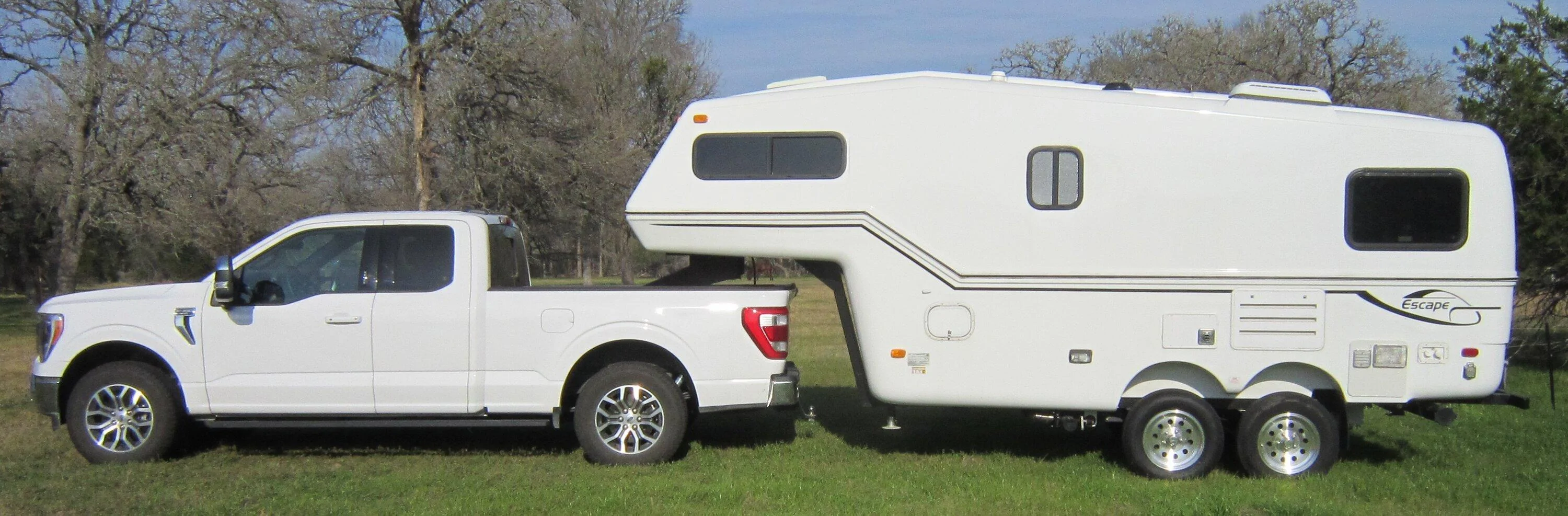 Another 5th wheel rig (a work in progress): 2022 Lariat SuperCab 3.5EB 4x4 towing Escape 5.0 ...