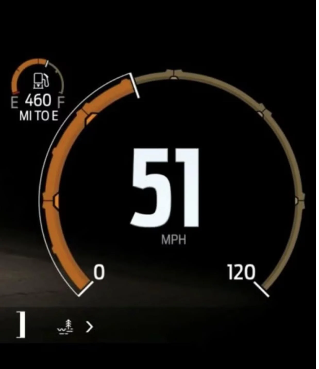 Meaning of different sliding color bands on the speedometer in driving ...
