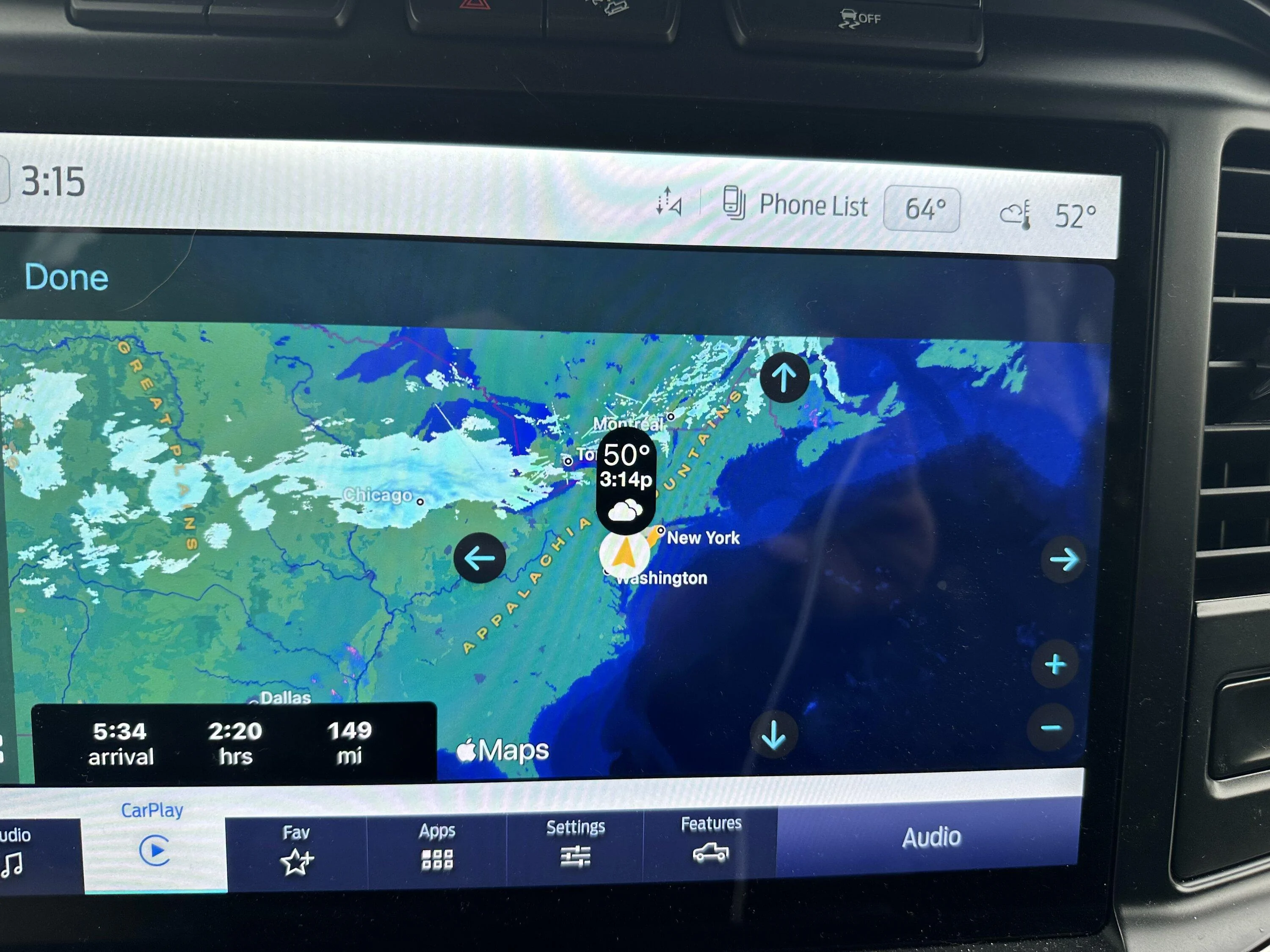 CarPlay enabled weather radar app? | F150gen14 -- 2021+ Ford F-150 ...
