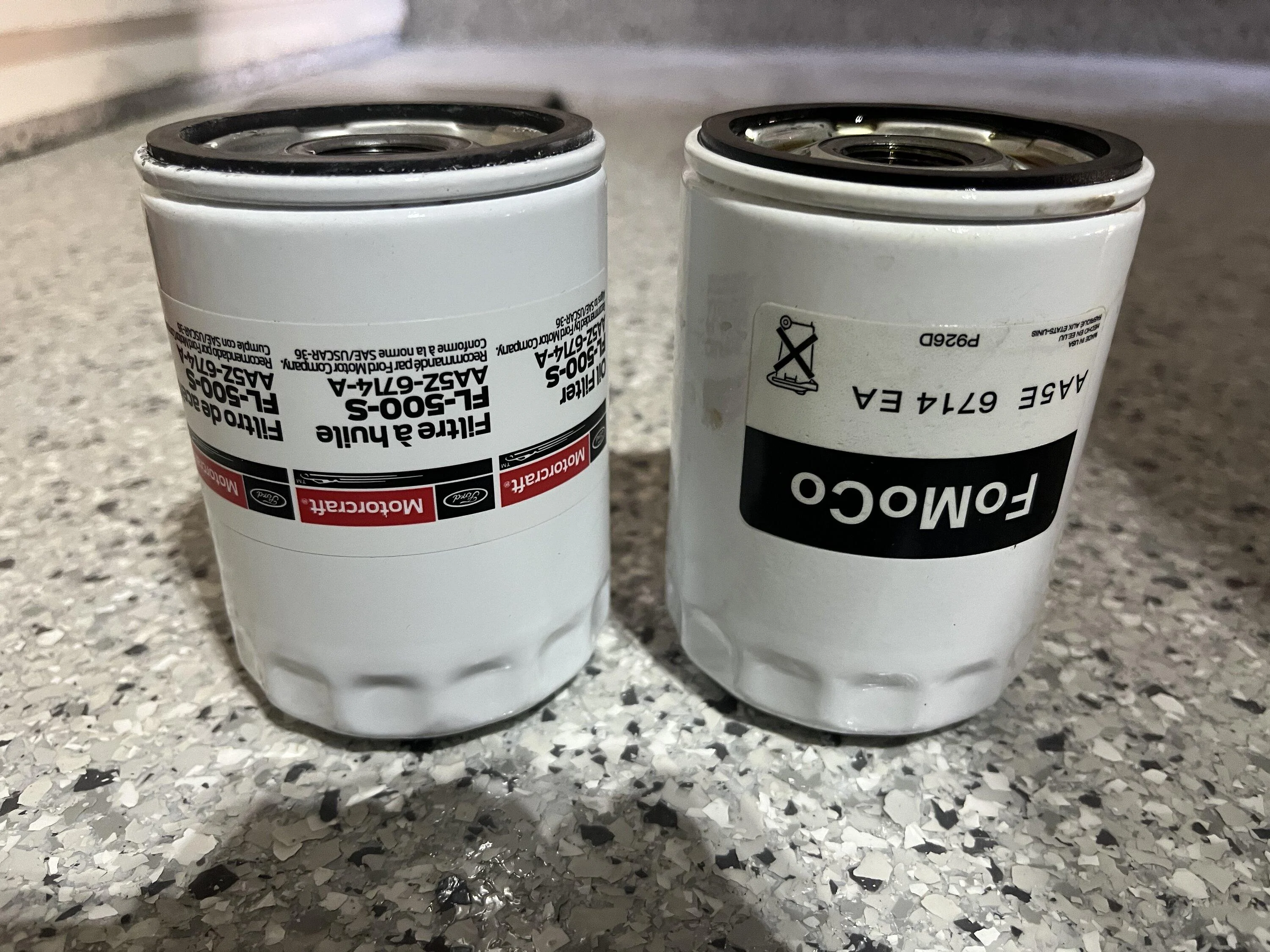 Factory FoMoCo filter looks to be Motorcraft FL500S | F150gen14 -- 2021 ...