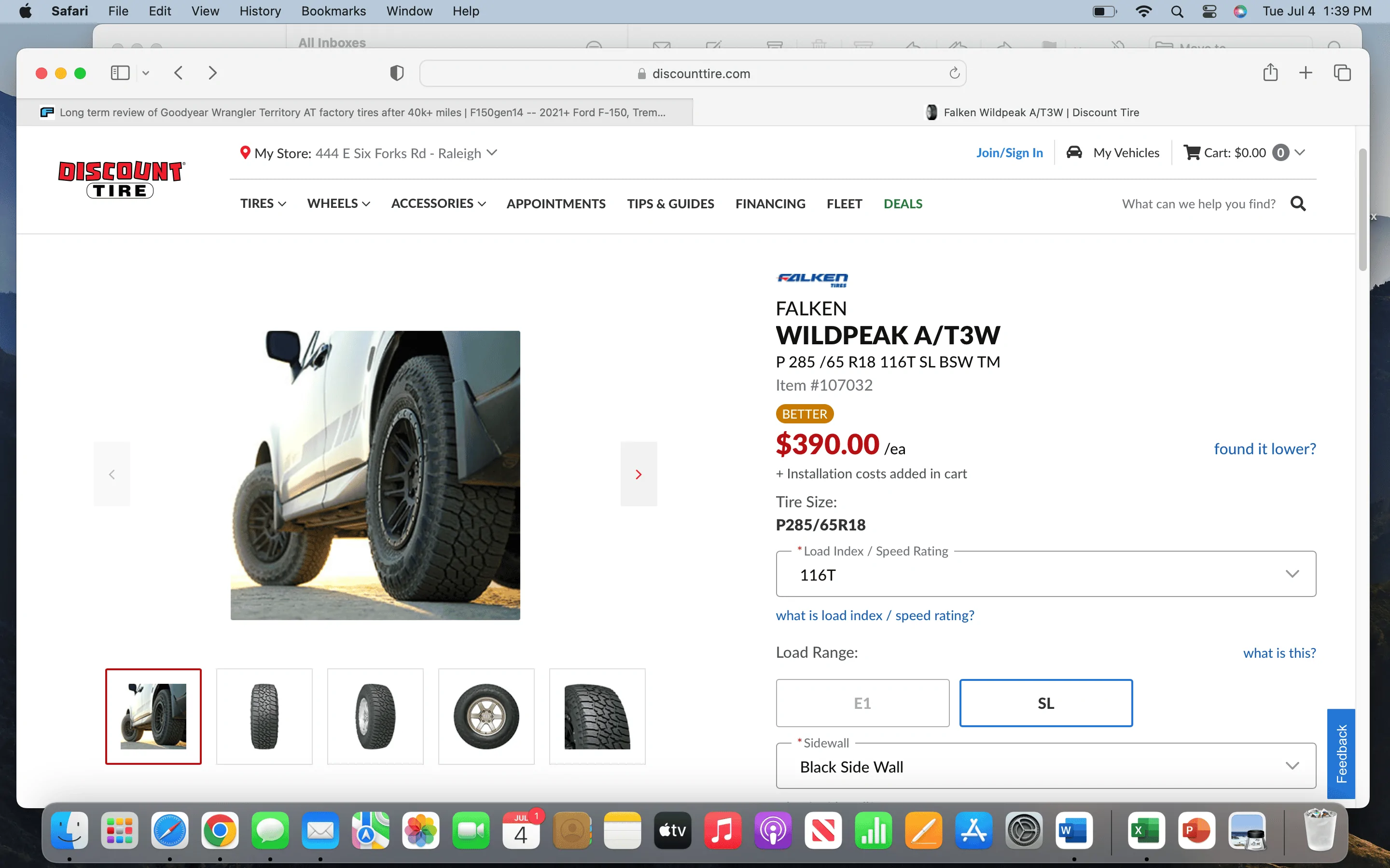 Long term review of Goodyear Wrangler Territory AT factory tires after ...
