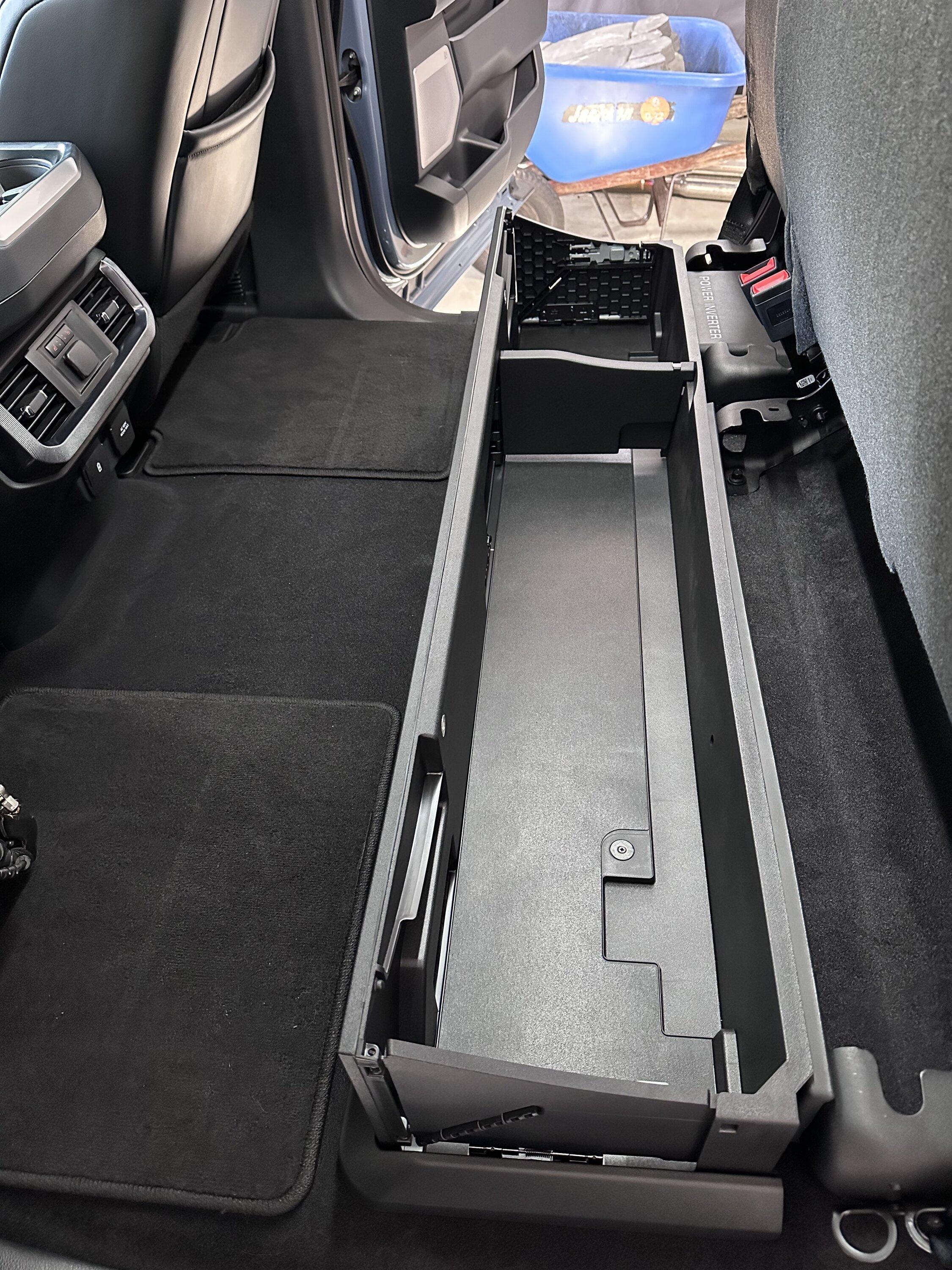 OEM G3 Rear Under Seat Storage Retrofit Install | F150gen14 -- 2021 ...