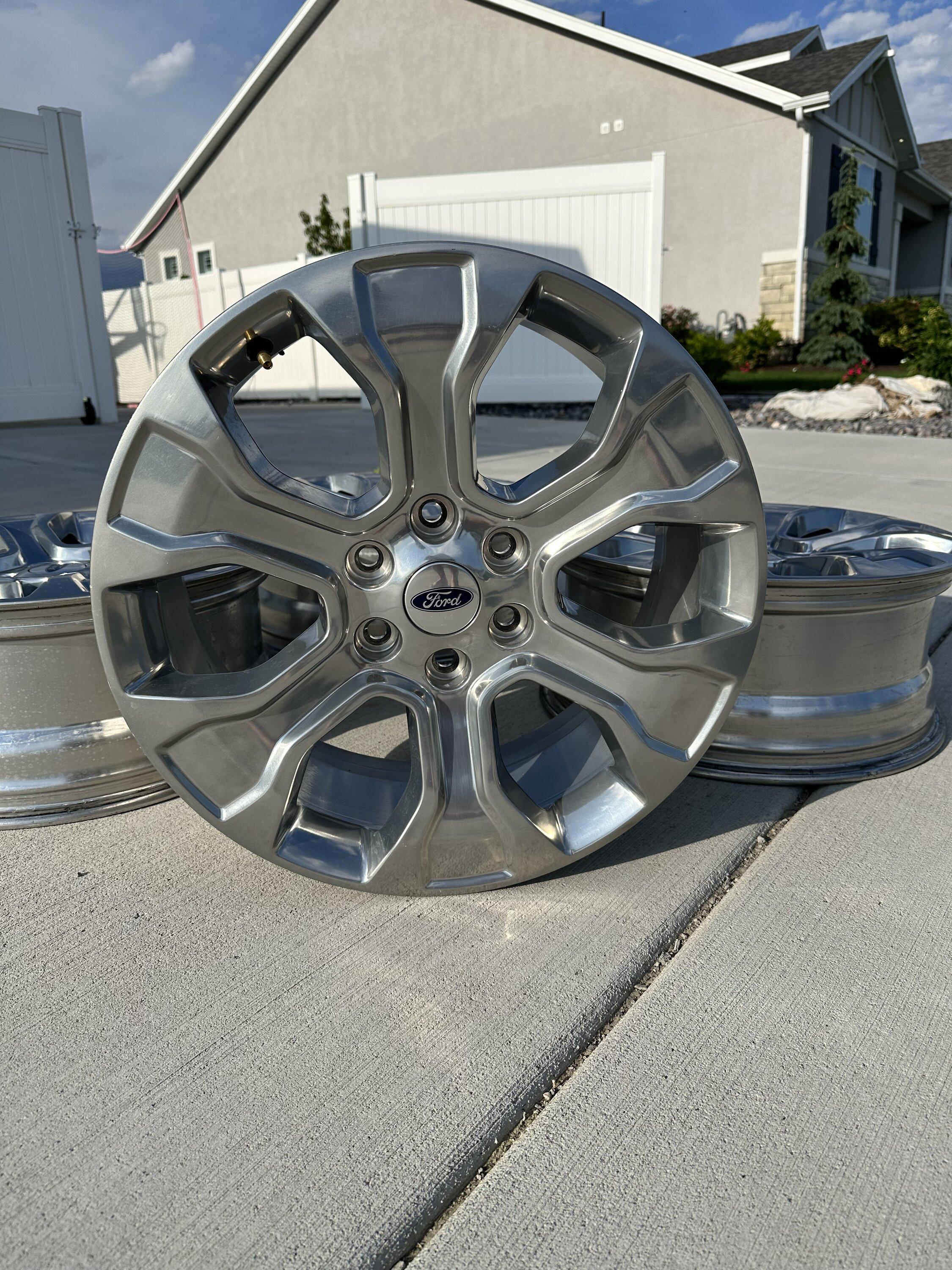 Utah - 20" Platinum Chrome Brushed Wheels | F150gen14 -- 2021+ Ford F ...