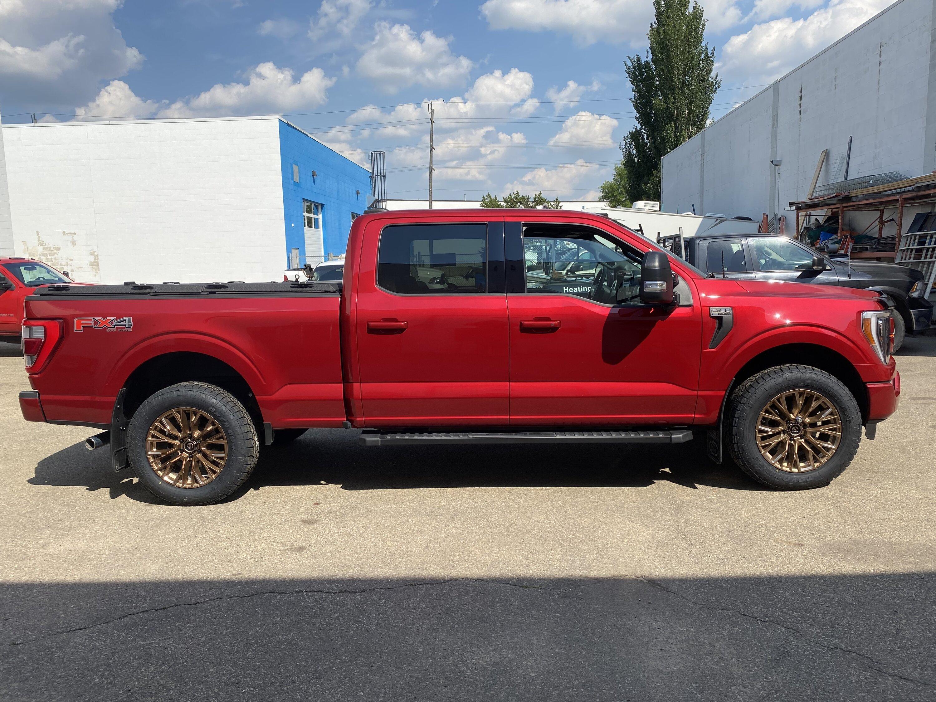 Red Truck Bronze Wheels