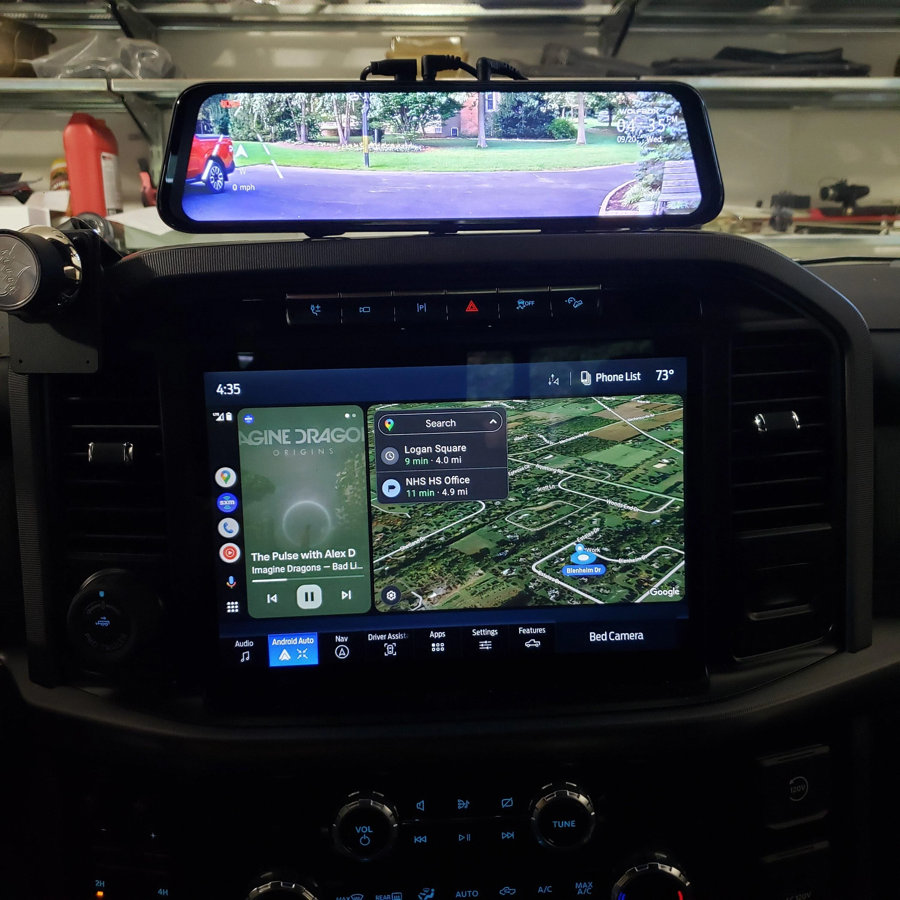 Ford F150 Camera Rearview Mirrior