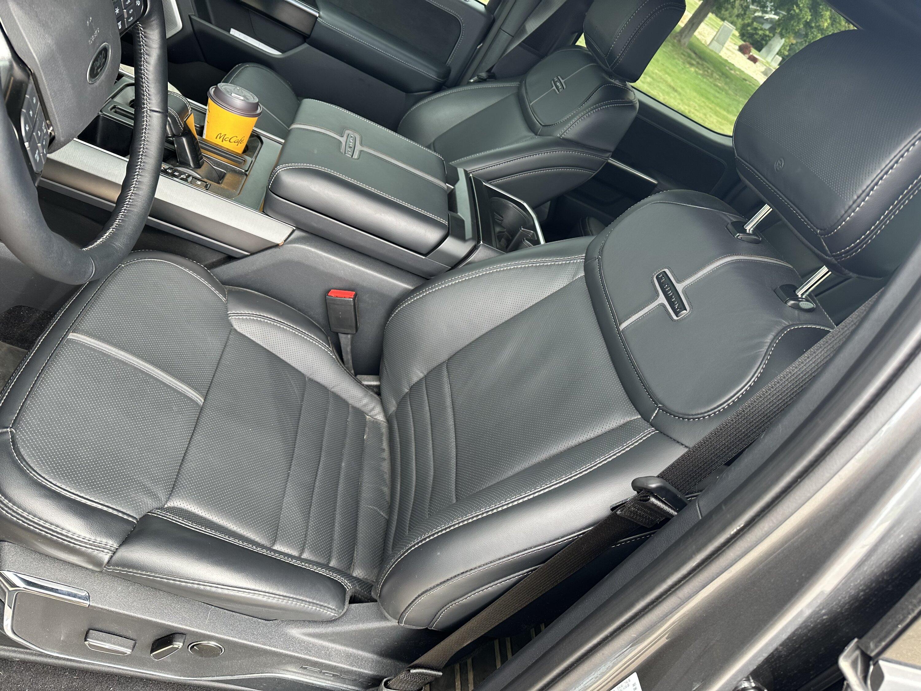 Going all-in, Raptor front/rear seats in my 23 Platinum | F150gen14 ...